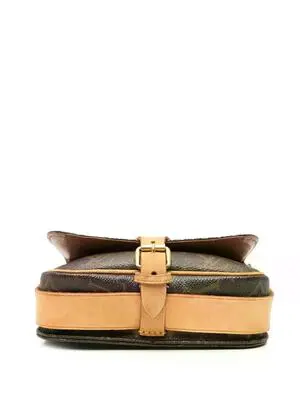 LOUIS VUITTON 1996 Monogram Cartouchiere Pm Crossbody Bag