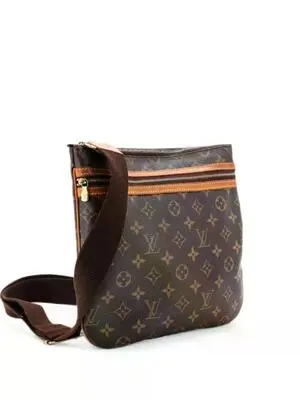 LOUIS VUITTON Bosphore Pochette Monogram Canvas Crossbody Bag - Brown
