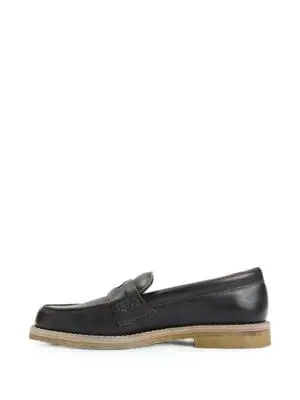 GOLDEN GOOSE Penny Loafers With Gold-tone Logo Detail