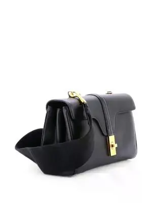 Celine Soft 16 Bag Smooth Calfskin Shoulder Bag - Black