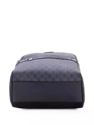 Gucci Front Zip Pocket Gg Coated Canvas Medium Backpack