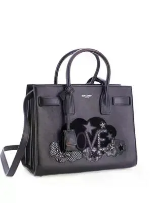 Saint Laurent Sac De Jour Bag Patchwork Leather Baby Tote Bag