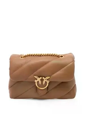 Pinko Love Puff Quilted Crossbody Bag - Brown
