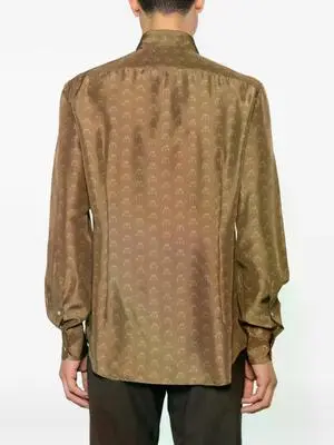 Corneliani Printed Long-sleeve Shirt