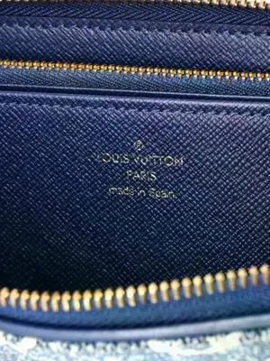 LOUIS VUITTON Zippy Wallet Denim Small Wallets - Blue