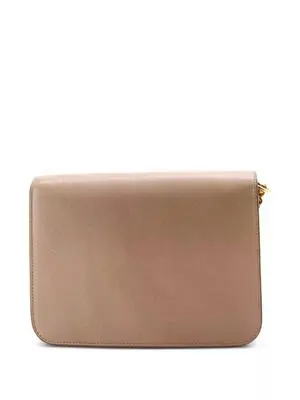Burberry Mackford Leather And House Check Canvas Small Shoulder Bag - Neutrals