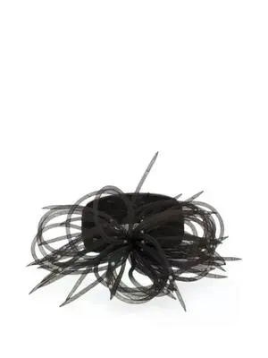 Vintage Bead-embellished Mesh Headband - Black