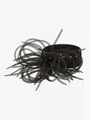 Vintage Bead-embellished Mesh Headband