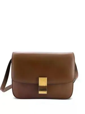 Celine Celine Classic Box Bag Smooth Leather Medium Crossbody Bag Brown