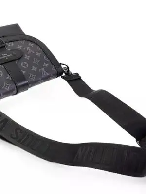 LOUIS VUITTON Saumur Monogram Eclipse Shoulder Bag