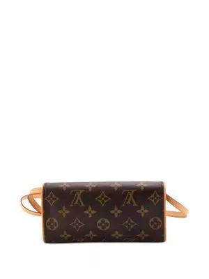LOUIS VUITTON Monogram Canvas Twin Pm Handbag - Brown