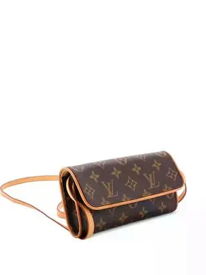 LOUIS VUITTON Monogram Canvas Twin Pm Handbag - Brown