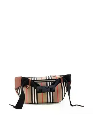 Burberry Sonny Waist Bag Icon Stripe E-canvas Medium Belt Bag