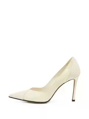 JIMMY CHOO Cassie Leather Pumps - White