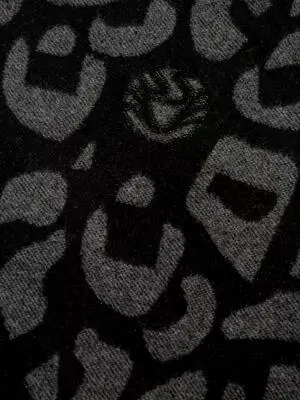 SPORTALM Leopard-print Fringed Scarf