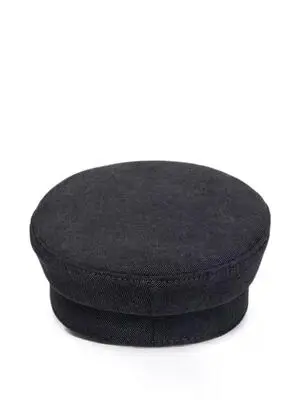 Ruslan Baginskiy Distressed Monogram-embroidered Baker Hat