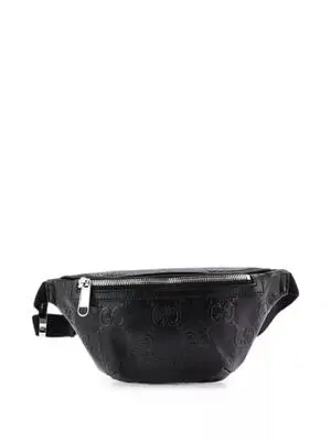 Gucci Gg Embossed Perforated Leather Belt Bag