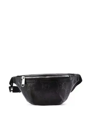 Gucci Gg Embossed Perforated Leather Belt Bag
