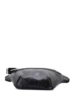 Gucci Gg Embossed Perforated Leather Belt Bag