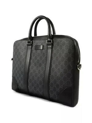 Gucci Gg Supreme Monogram Canvas Briefcase Laptop Bag