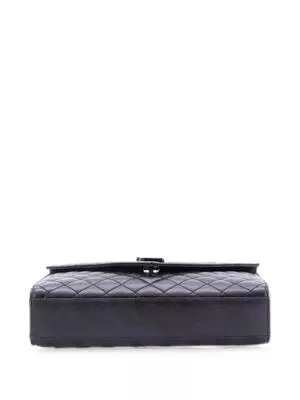 Saint Laurent Classic Monogram Envelope Satchel Mixed Matelasse Leather Medium Shoulder Bag