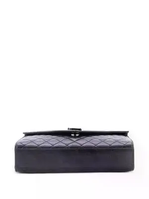 Saint Laurent Classic Monogram Envelope Satchel - Black