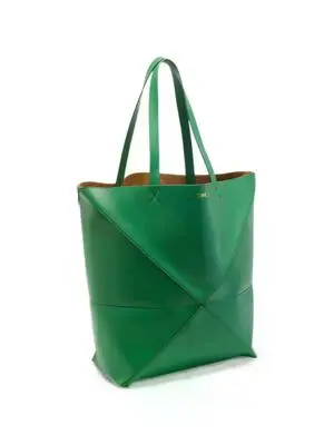 Loewe Geometric Construction Tote Bag - Green