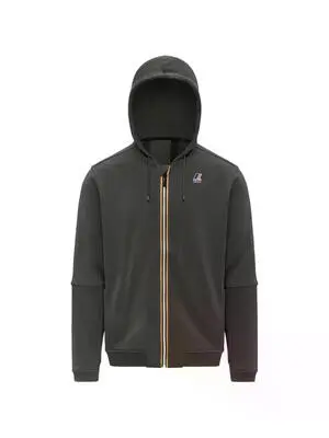 K-WAY Logo-print Zip-up Hoodie - Grey