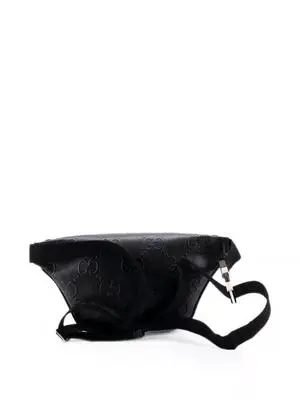 Gucci Gg Embossed Perforated Leather Belt Bag