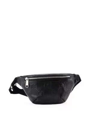 Gucci Gg Embossed Perforated Leather Belt Bag