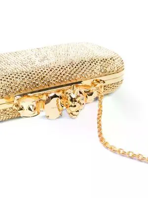 Alexander McQueen Long Knuckle Crystal-embellished Clutch Bag