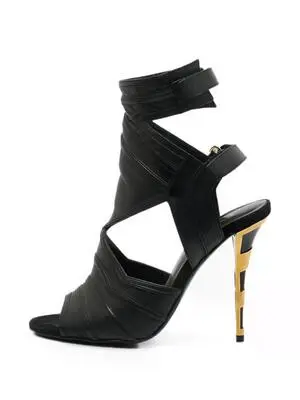 Balmain Cut-out Ankle-strap Sandals