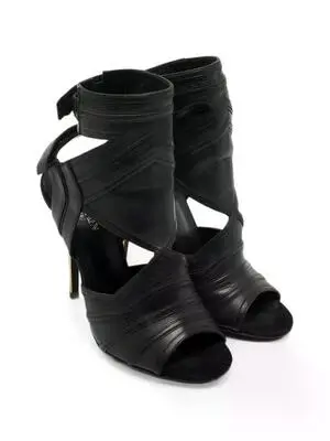 Balmain Cut-out Ankle-strap Sandals