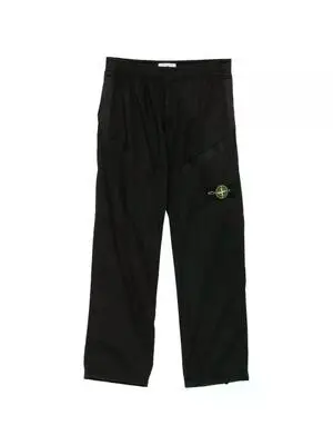 Stone Island Compass-patch Cargo Pants - Black