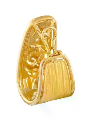 CARRERA Y CARRERA 18k Yellow Elephant Motif Clip-on Earrings