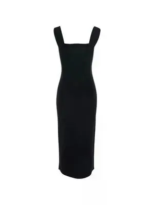 Max Mara Bustier-style Sleeveless Midi Dress - Black