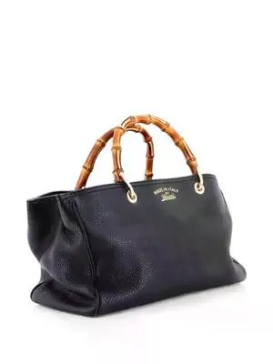 Gucci Bamboo Shopper Leather Medium Tote Bag
