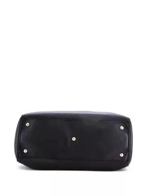Gucci Bamboo Shopper Leather Medium Tote Bag - Black