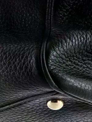 Gucci Bamboo Shopper Leather Medium Tote Bag - Black