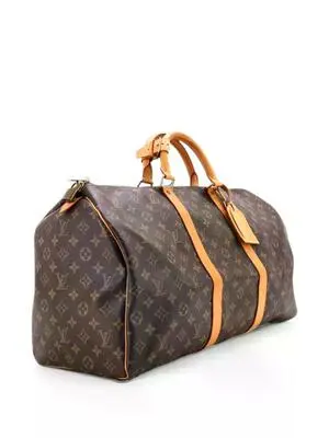 LOUIS VUITTON Keepall Bag Monogram Canvas 50 Travel Bag