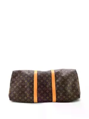 LOUIS VUITTON Keepall Monogram Canvas 50 Travel Bag - Brown