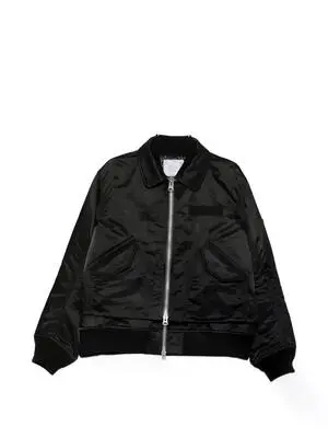 Sacai Long-sleeve Zip-fastening Jacket - Black