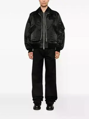 Sacai Long-sleeve Zip-fastening Jacket - Black
