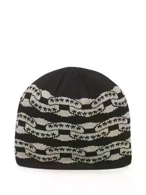 TWOJEYS Icon Chain Beanie Hat - Black