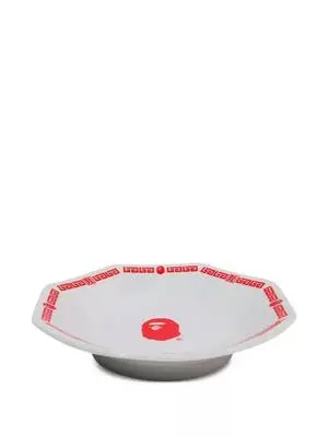 A BATHING APE Octagonal-shape Dish - White