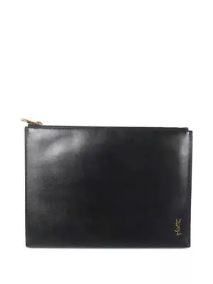 Saint Laurent Logo-appliqué Clutch Bag