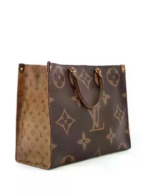 LOUIS VUITTON Onthego Reverse Monogram Giant Gm Tote Bag - Brown