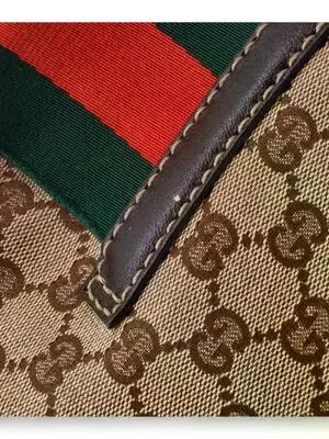 Gucci New Ladies Web Gg Canvas Large Hobo Bag