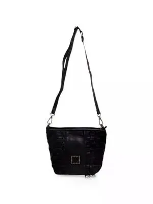 CAMPOMAGGI Beth Woven-design Studded Shoulder Bag