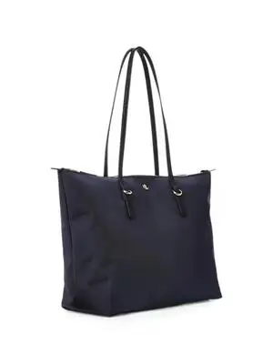 Ralph Lauren Medium Keaton Logo-plaque Tote Bag - Blue